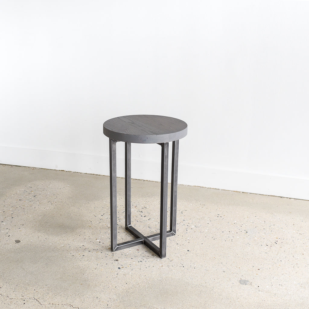 Round Modern End Table - What WE Make