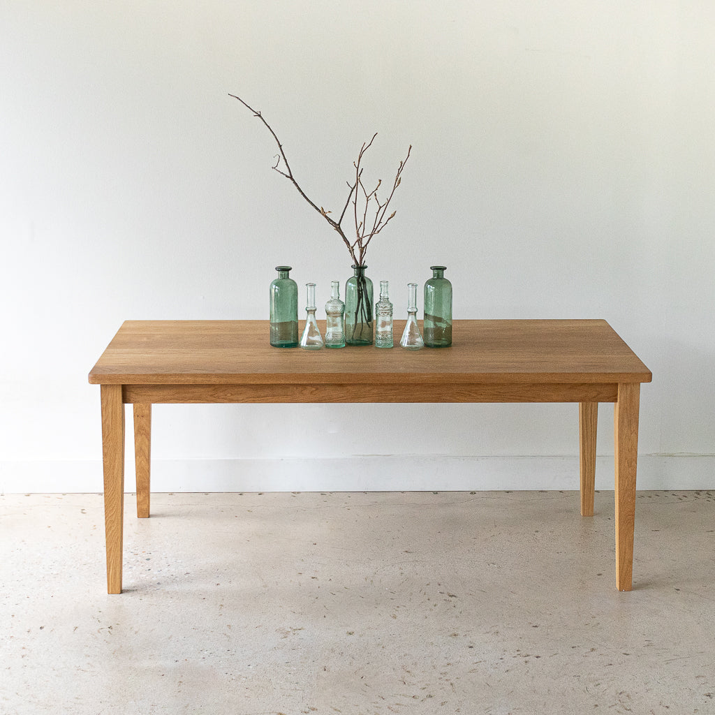 Quick Ship Slim Tapered Leg Dining Table – What WE Make
