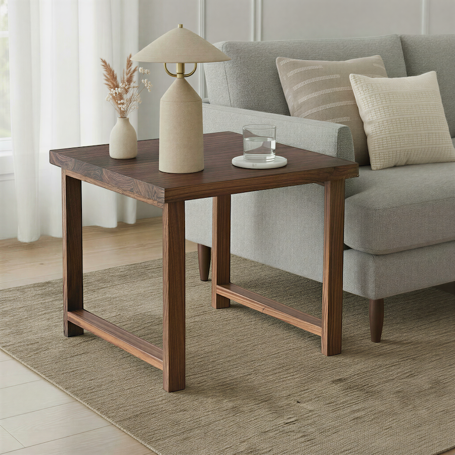 Modern Solid Wood End Table - What WE Make