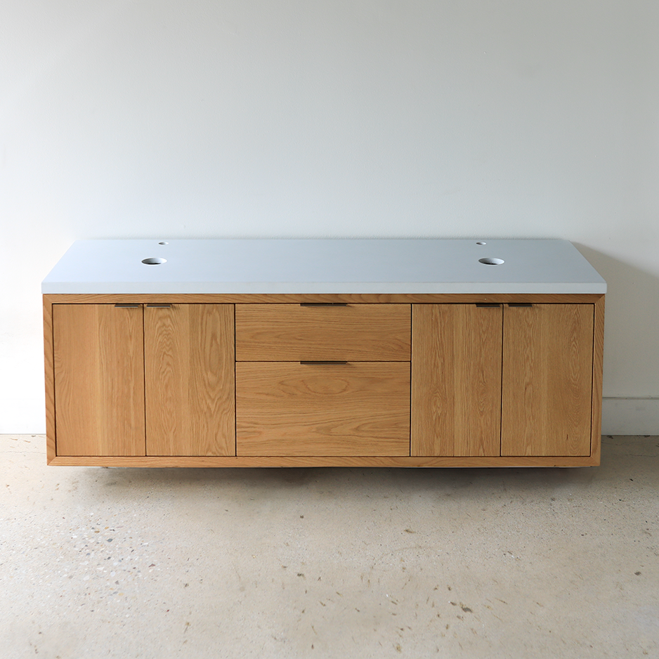 72" Floating Wood Vanity / Double Sink – What WE Make