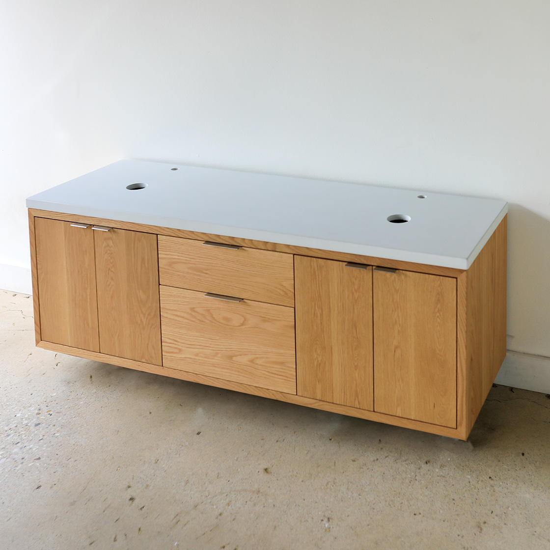 72" Floating Wood Vanity / Double Sink – What WE Make