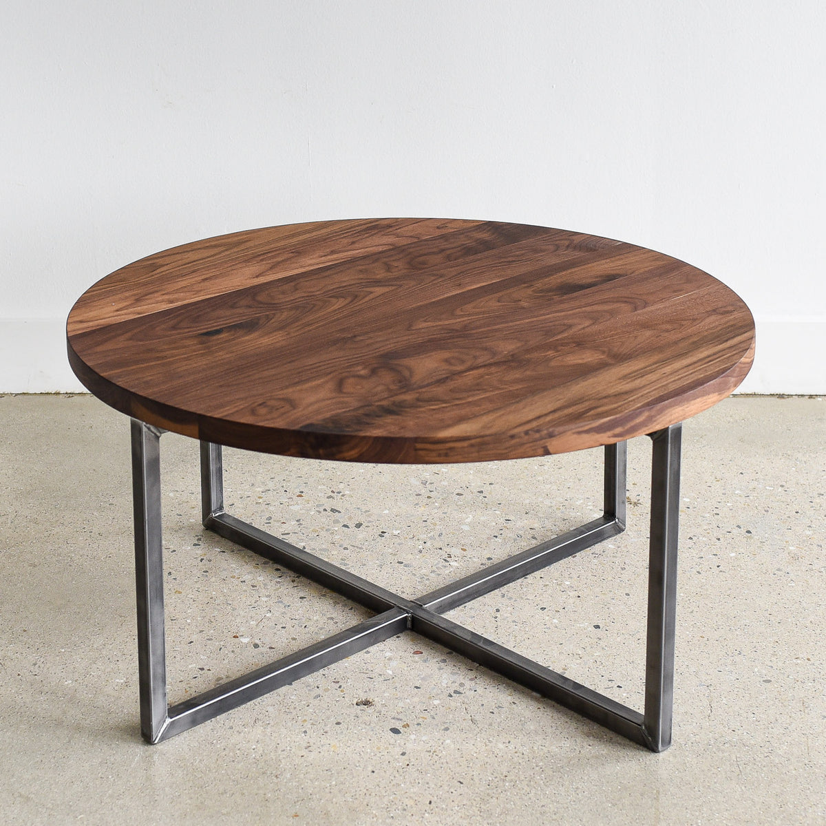 Modern Round Wood Coffee Table – What WE Make