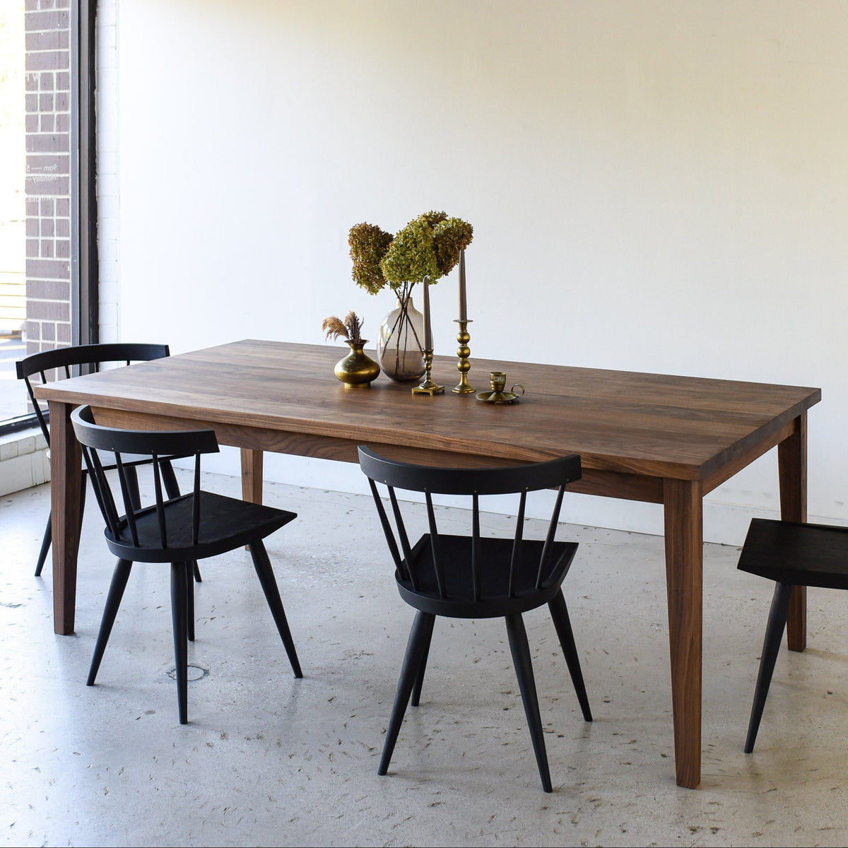Slim Tapered Leg Dining Table – What WE Make