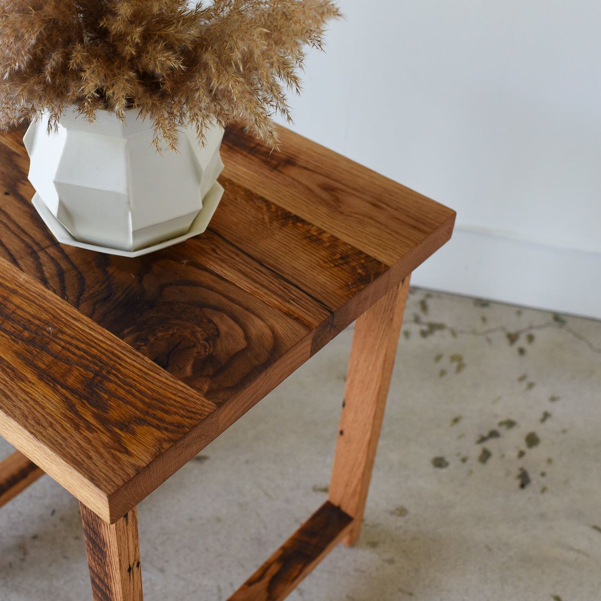 Modern Solid Wood End Table - What WE Make