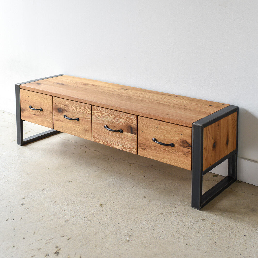 Farmhouse Wood Storage Bench – What WE Make