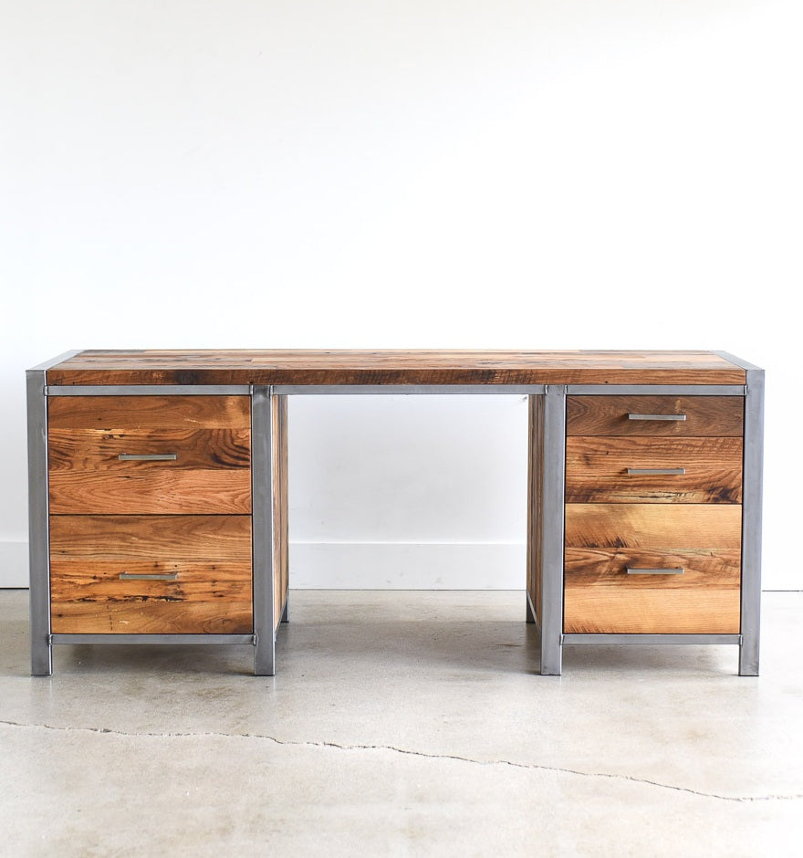 Industrial Modern Desk / 5-Drawer – What WE Make