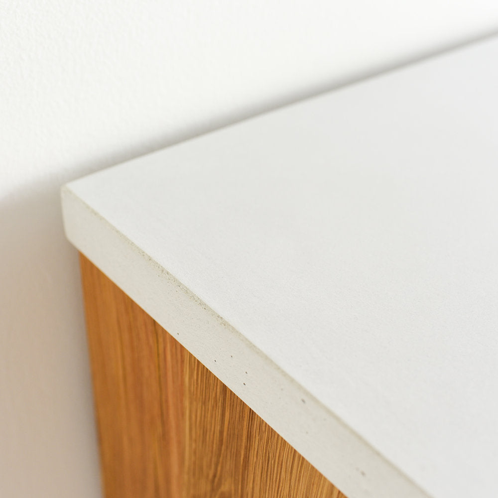 Concrete Vanity Top with Double Integral Sink – What WE Make