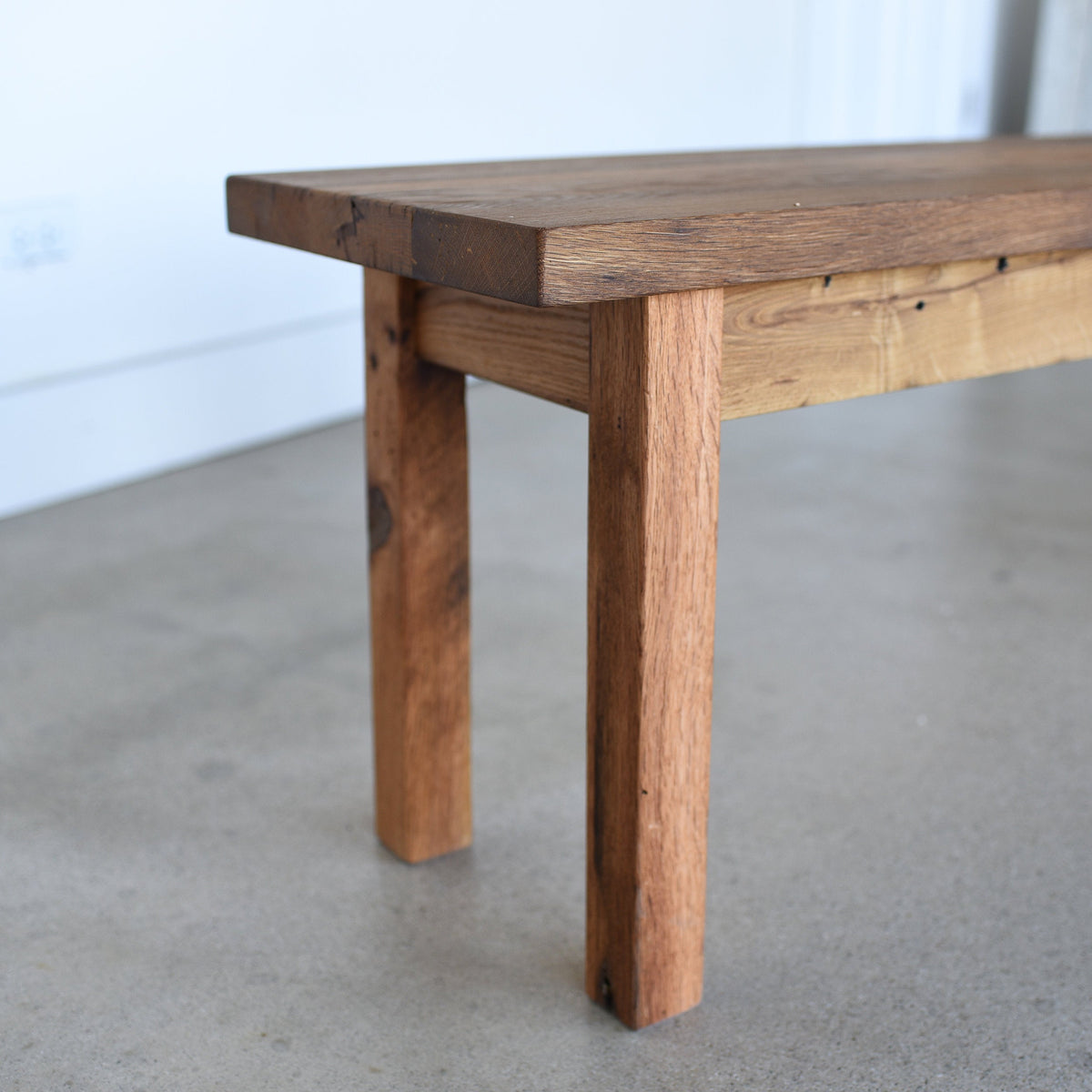 Quick Ship Plank Wood Bench – What WE Make