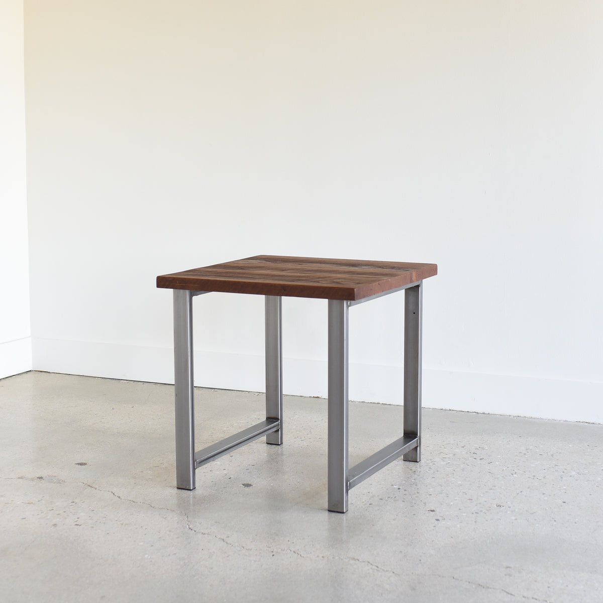Modern Industrial End Table - What WE Make