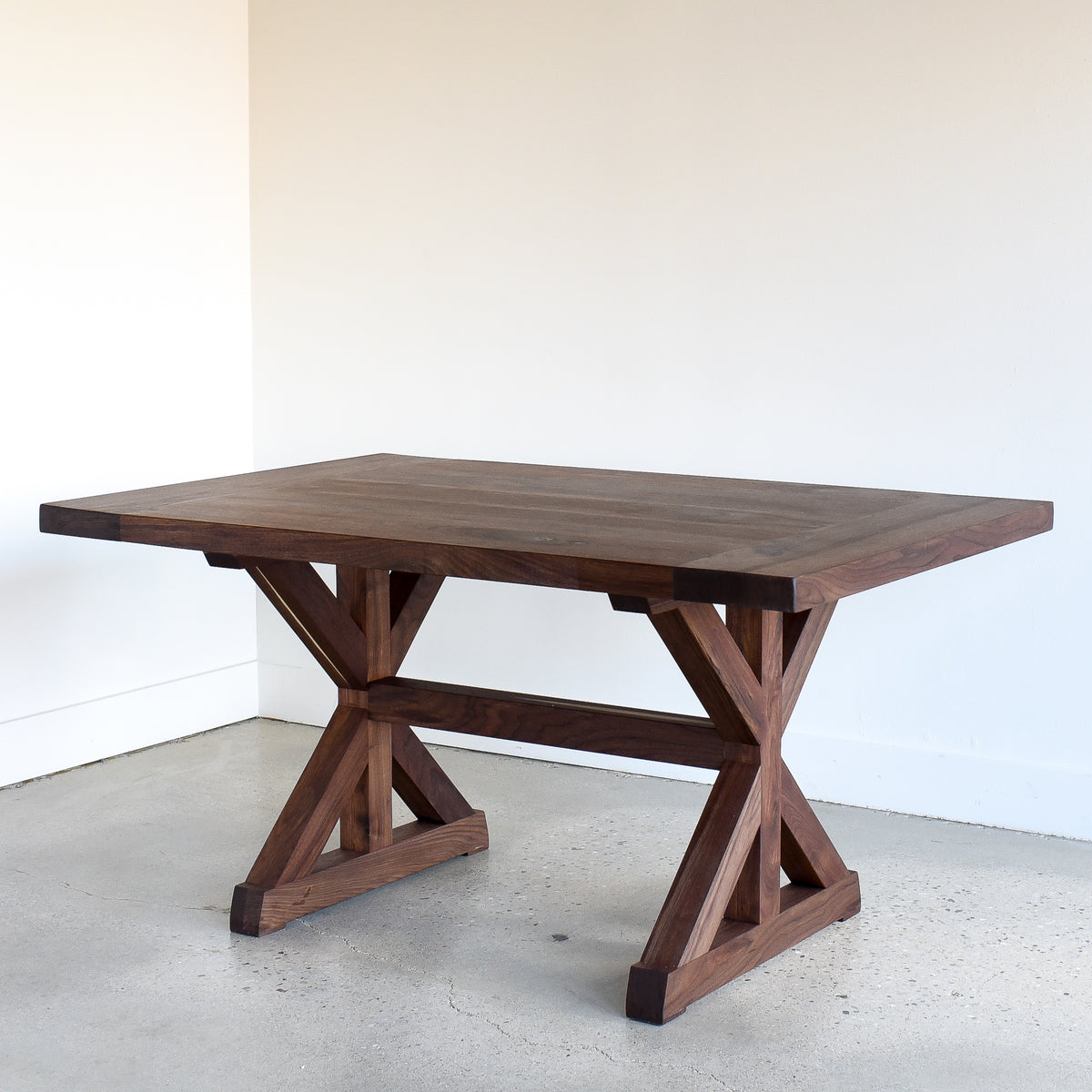 Solid Wood Trestle Dining Table | What WE Make
