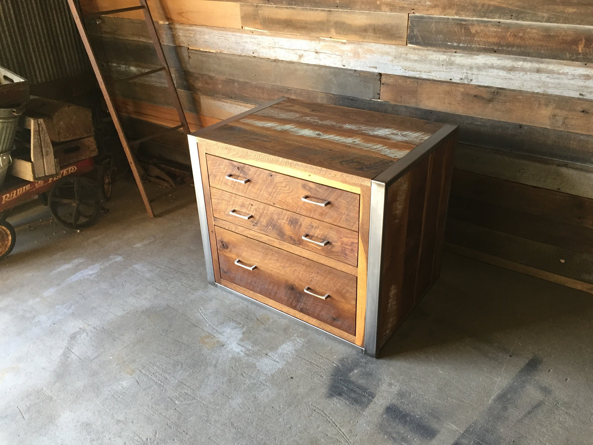 Industrial Wood File Cabinet – What WE Make
