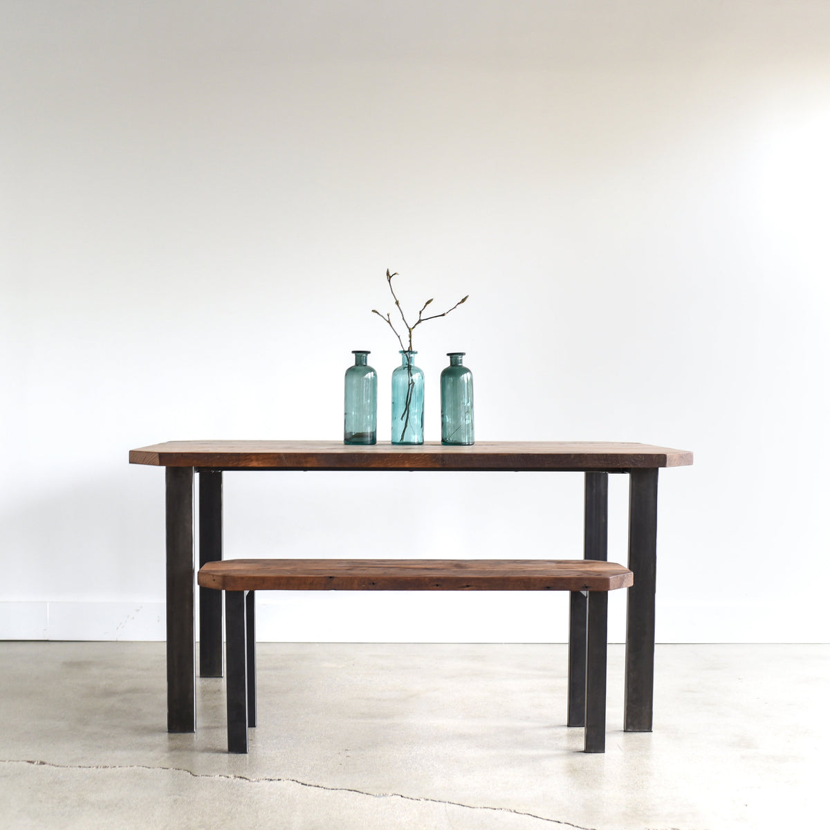 Clipped Corners Post Leg Dining Table – What WE Make